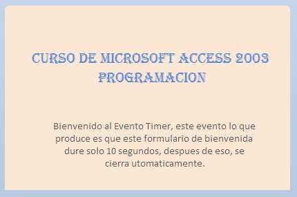 Utilizando el evento Timer | Todo Access VBA