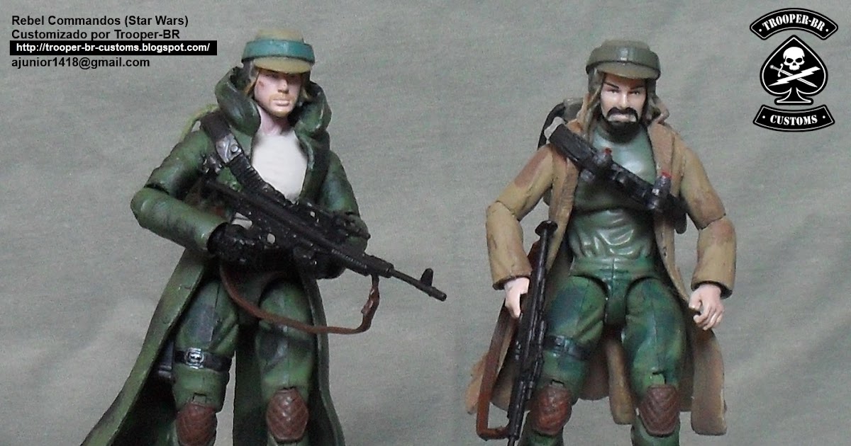 Gi joe Custom Action Figures: Endor Rebel Commandos - Star Wars