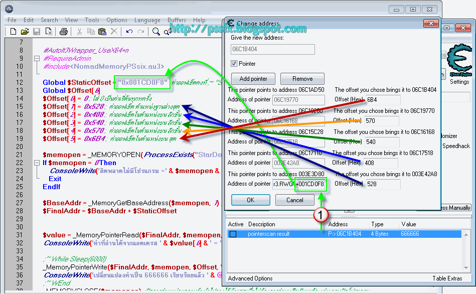 เขียนบอทเกมด้วย AutoIt : Bot 6 การอ่านเขียน Memory ในเกม - PSsix ที่ใด ...
