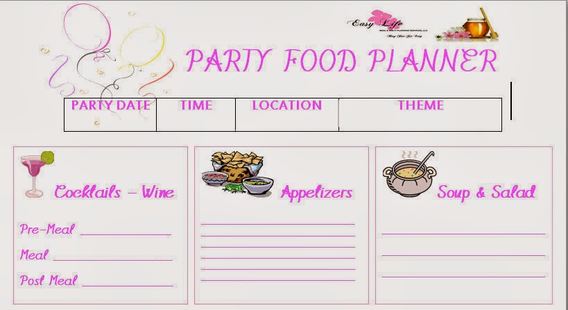 Easy Life Meal and Party Planning: Featured Recipes