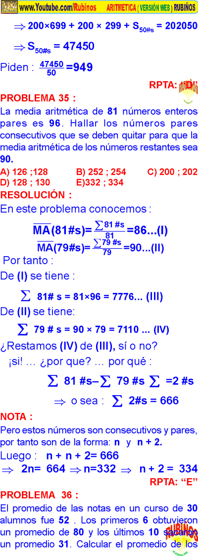 PROMEDIOS EJEMPLOS Y EJERCICIOS RESUELTOS