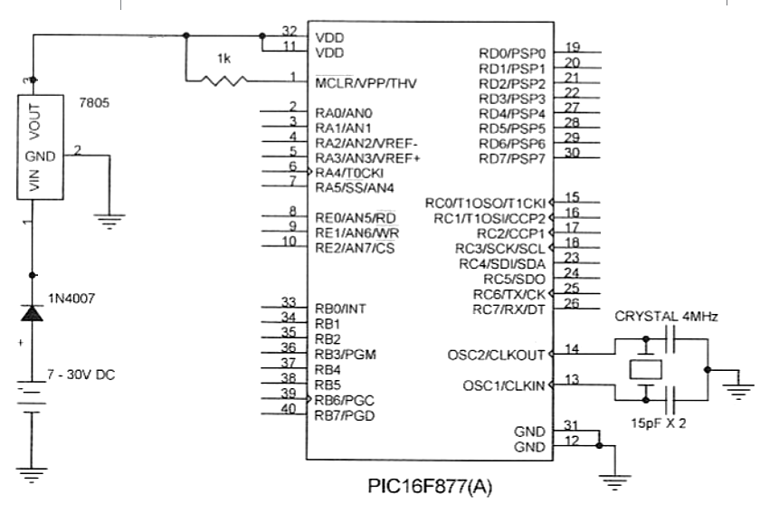 Microcontroller Projects: PIC16F877A Prototyping Board