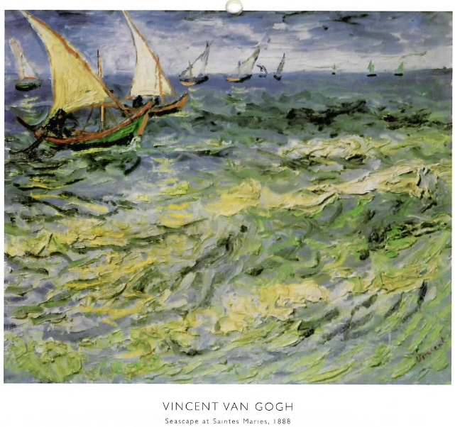 Freaque Waves: Vincent van Gogh's view of ocean seascape.