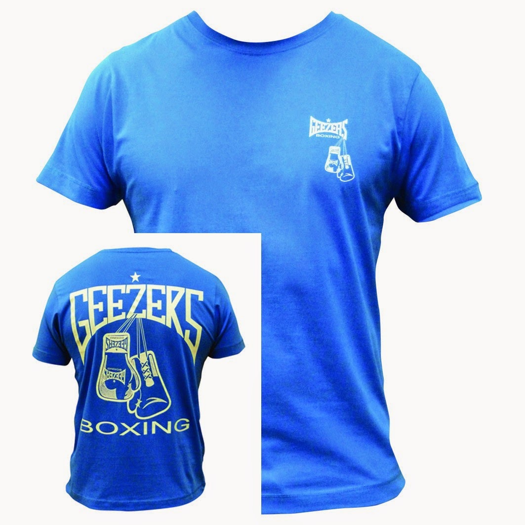 Geezers Boxing: New colours available in the Geezers Gloves Back Logo T's