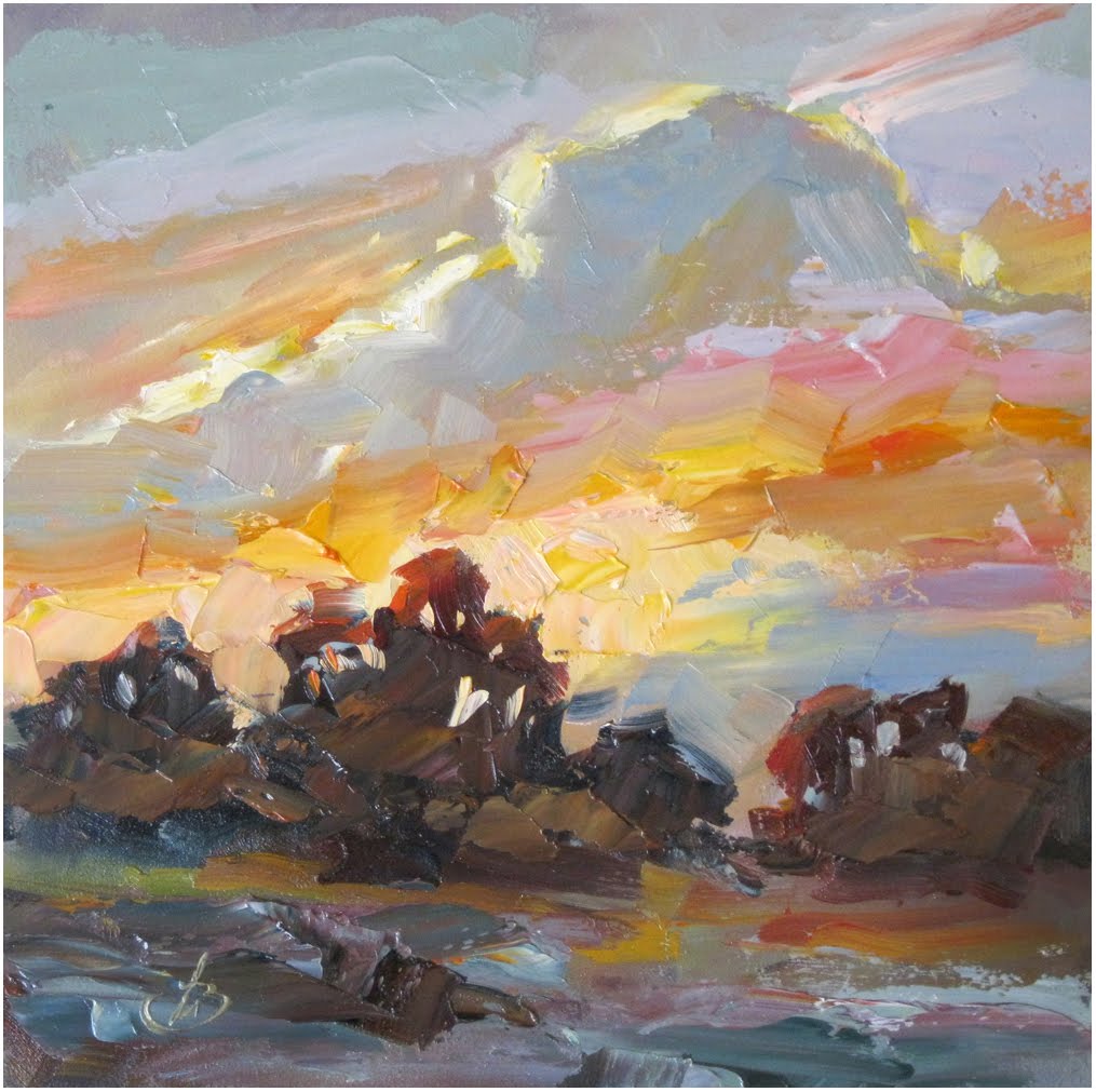 TOM BROWN FINE ART: BIG SKY PALETTE KNIFE ART BY TOM BROWN