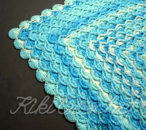 Kiki Crochet: Πλεκτη Κουβερτα με την Βαυαρικη Πλεξη (φωτο και βιντεο)