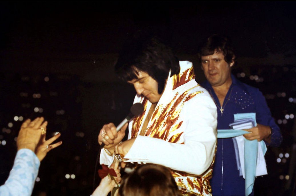 Elvis Presley . . . : Jumpsuit - Orange Flame (red kick pleats i orange ...