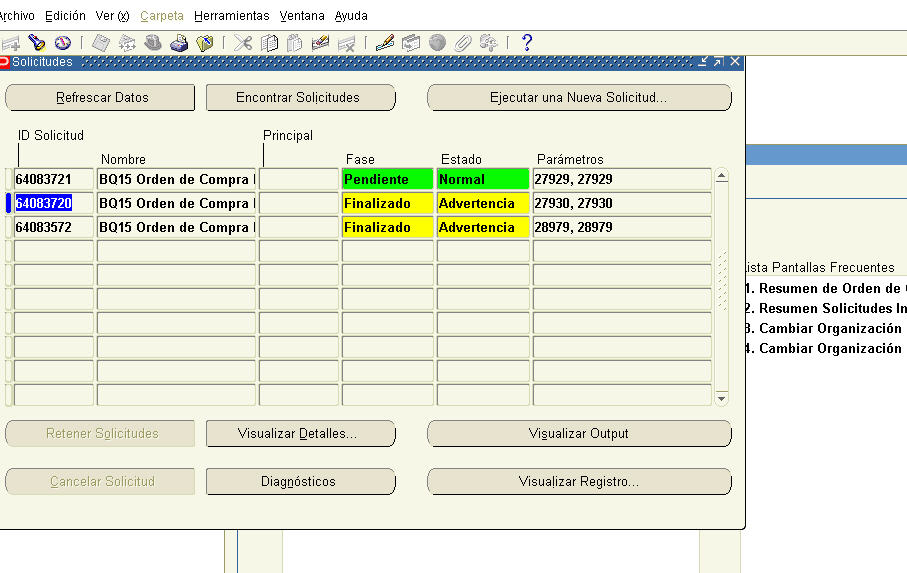 URULEANDO: ORACLE R11 - No se imprimen las ordenes de compra, en estado ...