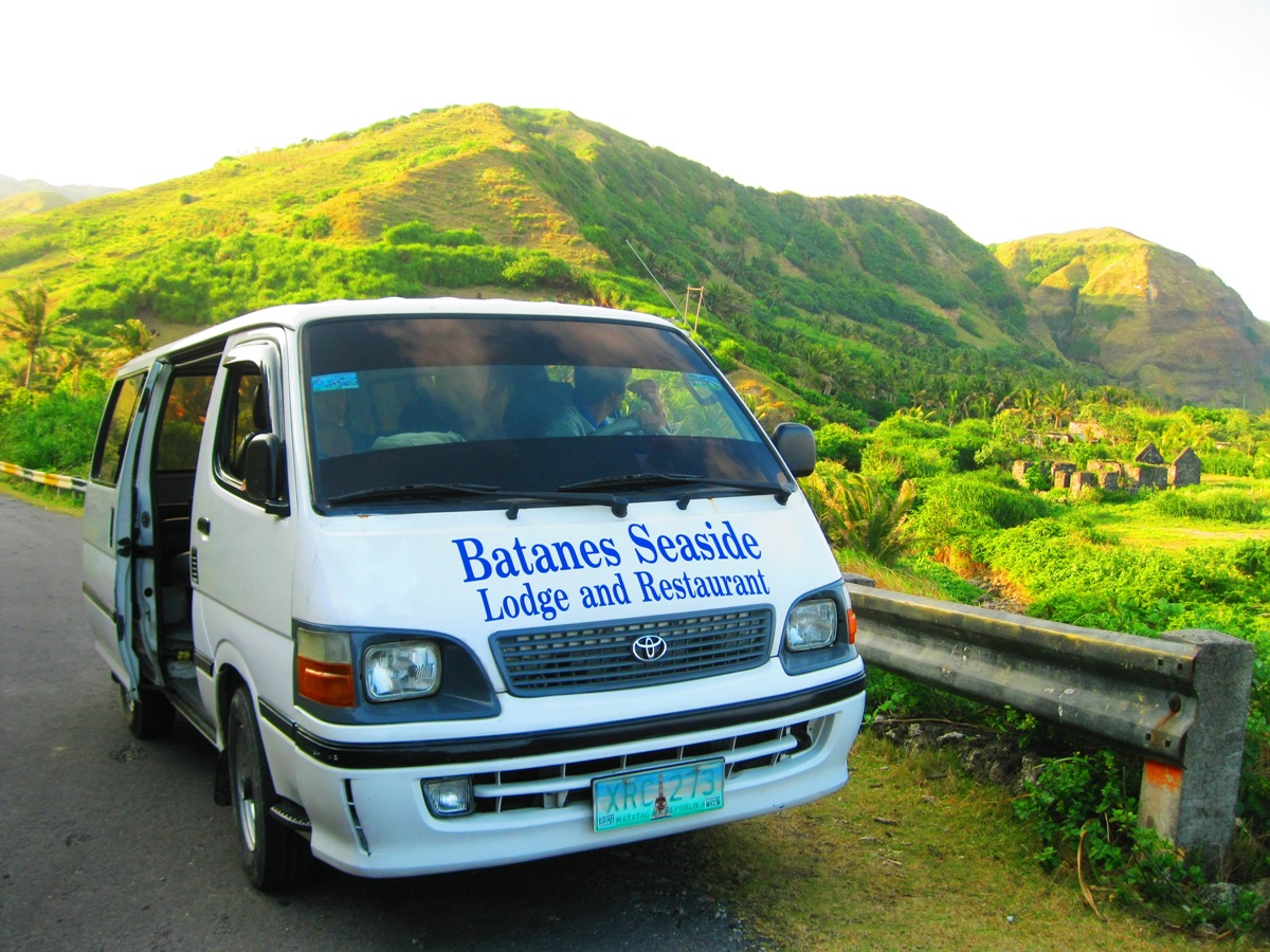 the viewing deck: Batanes 1st Day; Batan Island Group Tour