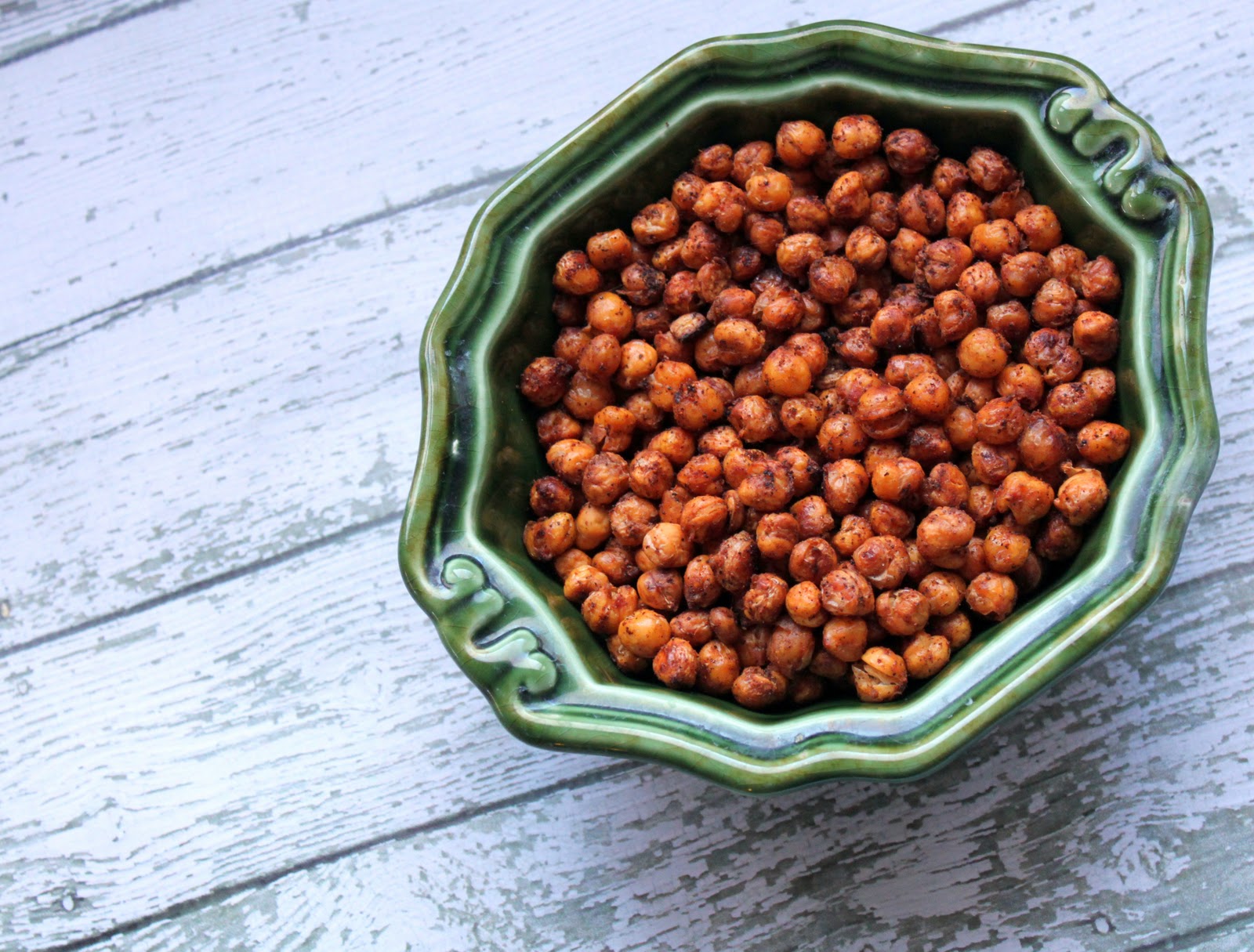 Easy, Healthy Snack ~ Spice Roasted Crunchy Chickpeas Recipe - The ...