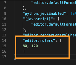 How-To:: 1 way to add vertical rulers in Visual Studio Code