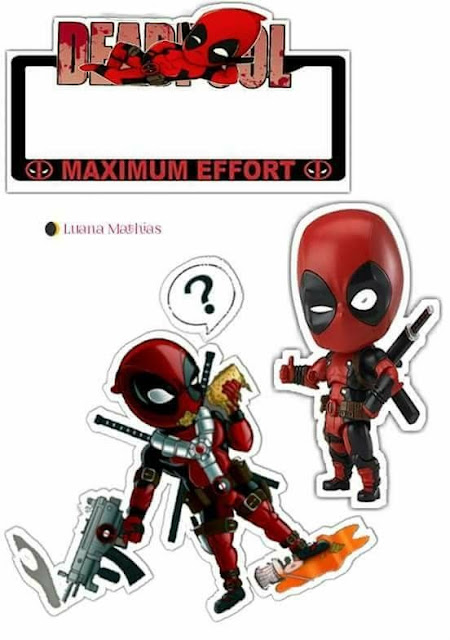 Deadpool Party Free Printable Cake Toppers. - Oh My Fiesta! for Geeks