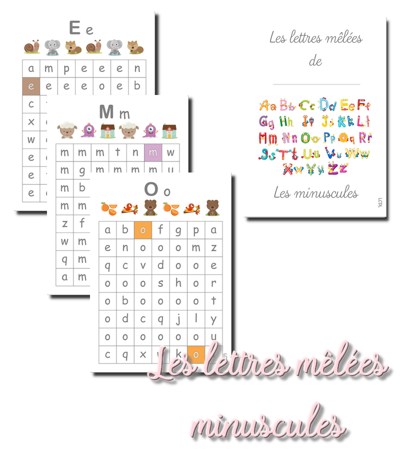 La maternelle de Laurène: Les lettres mêlées - majuscules , minuscules ...