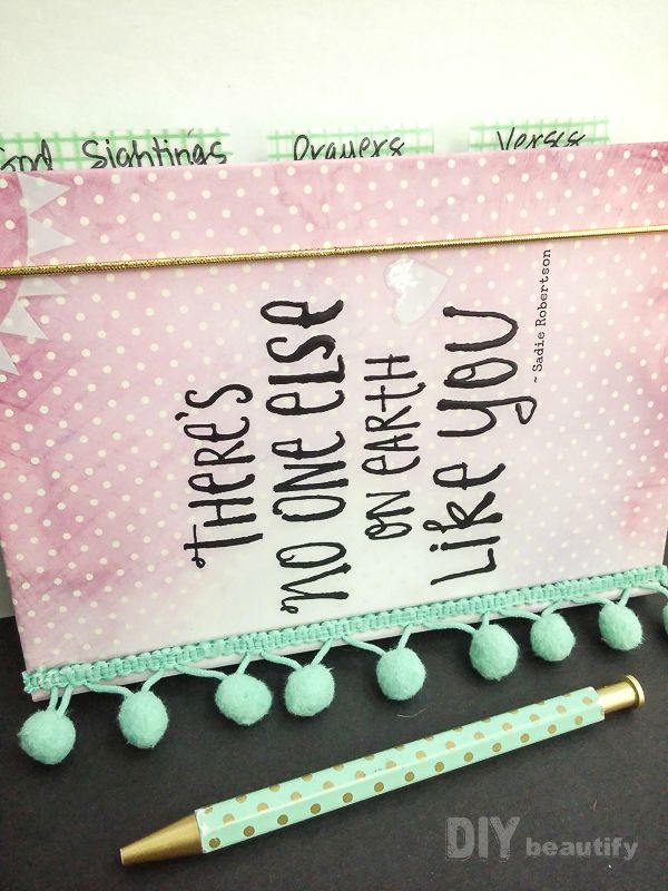 Decorate a Notebook for a Teen Girl (great gift idea!) - DIY Beautify ...