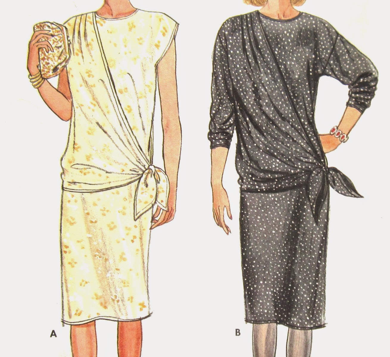 SimplySewing: Butterick 6688 Pattern Misses Draped Dress Size 10 Uncut