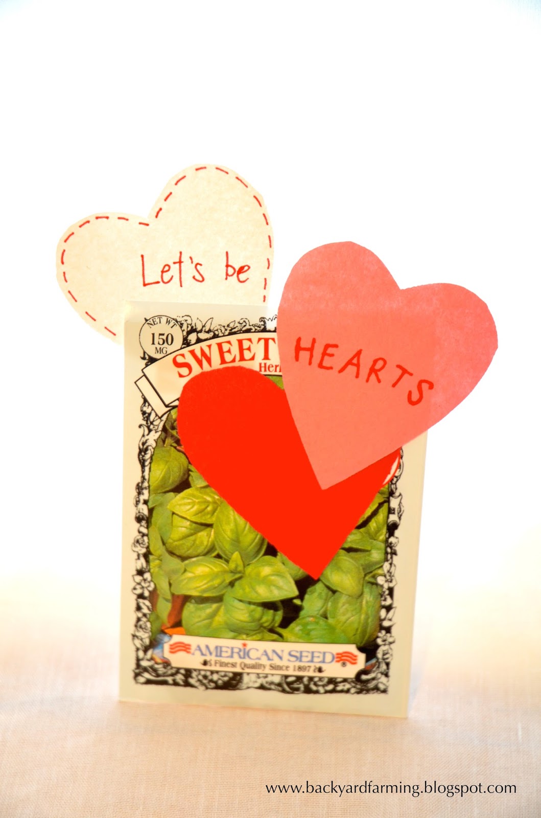 Backyard Farming: Seed packet Valentines