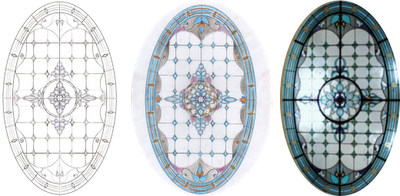 DESIGNER LAURA MCCREE: STAIN GLASS DOME DESIGNED BY LAURA MCCREE