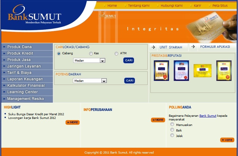 konsultasi sawit: Lowongan Kerja Bank Sumut April 2012