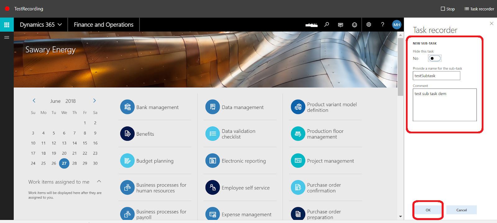 How to use Task Recorder in Dynamics 365?