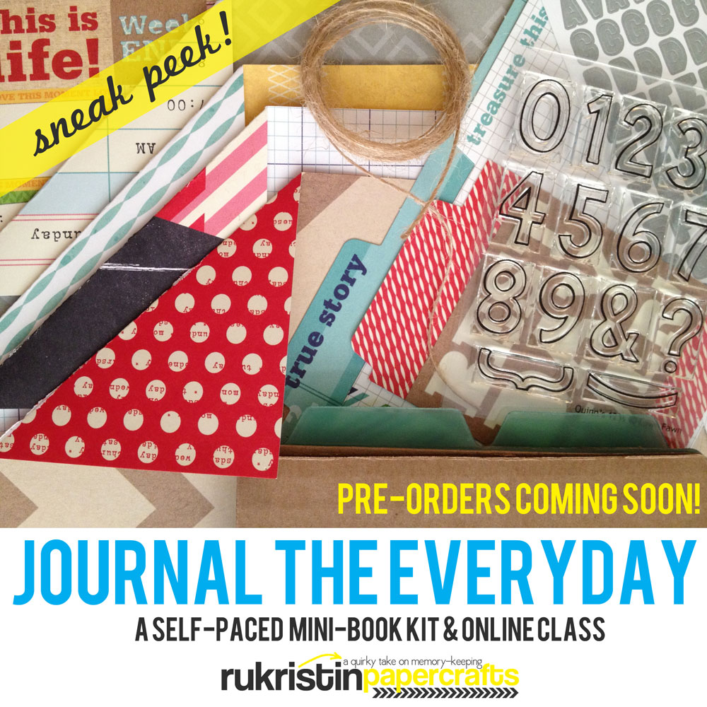 rukristin papercrafts: New Class: Journal The Everyday & Mini-Book Kit