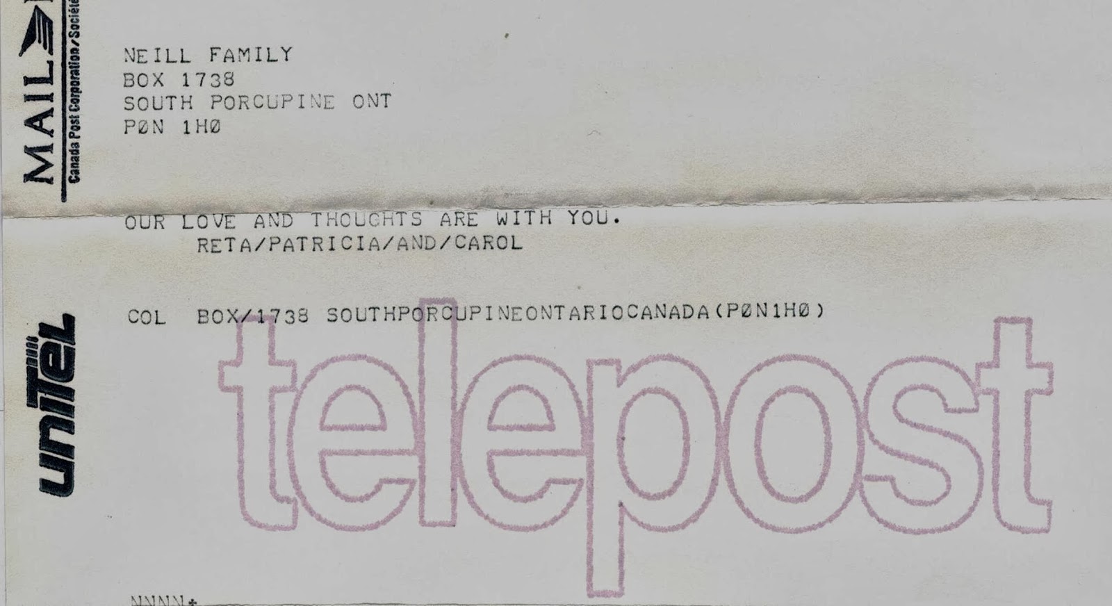 Postal History Corner: Telepost