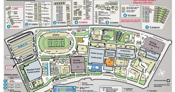 留学美国加州洛杉矶-Community College: 东洛杉矶学院地图（ELAC）