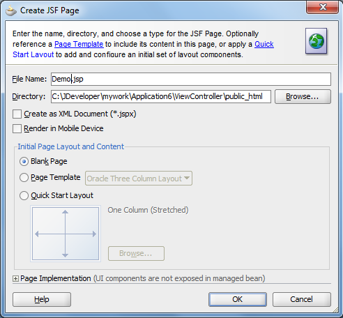 Learning SOA: Binding variable in ADF-Hello World