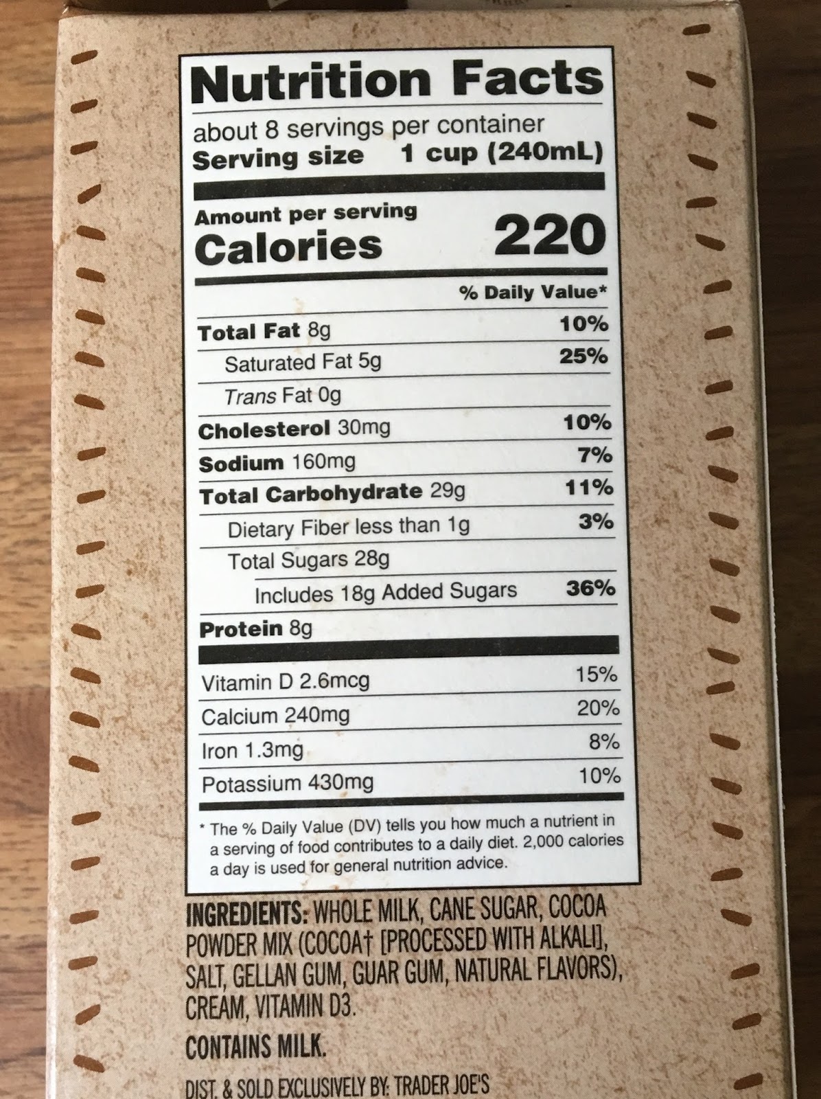What's Good at Trader Joe's?: Trader Joe's Chocolate Whole Milk