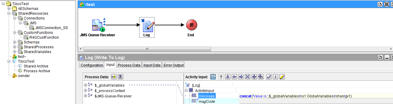 TIBCO | Changing global variable without modifying GV file TIBCO | Changing global variable without modifying GV file