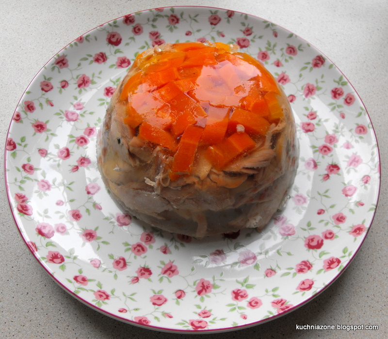 kuchnia zone: galaretka z mięsa z rosołu