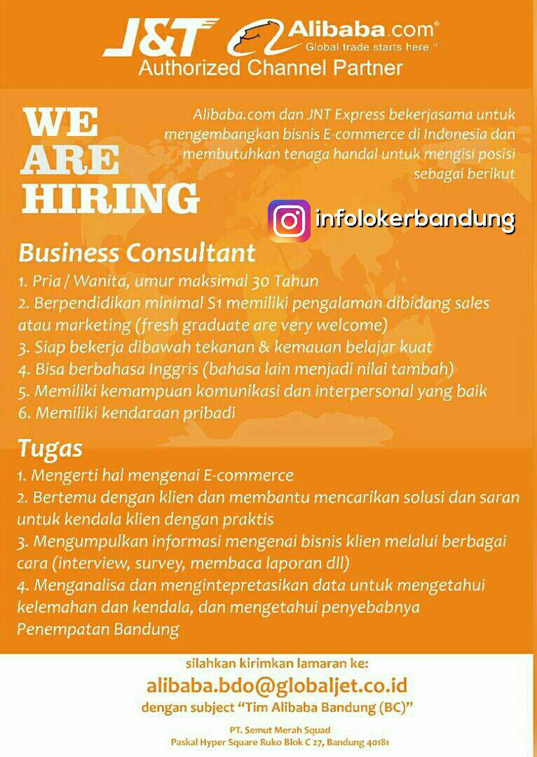 Lowongan Kerja JNT & Alibaba.com Agustus 2017 - Info Loker Bandung ...