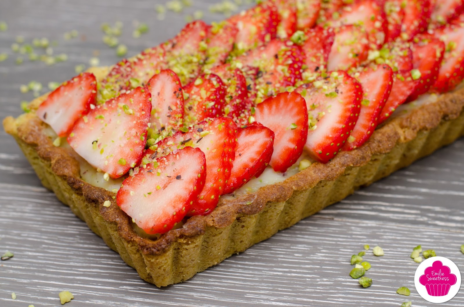 Emilie Sweetness: Tarte aux fraises et à la pistache