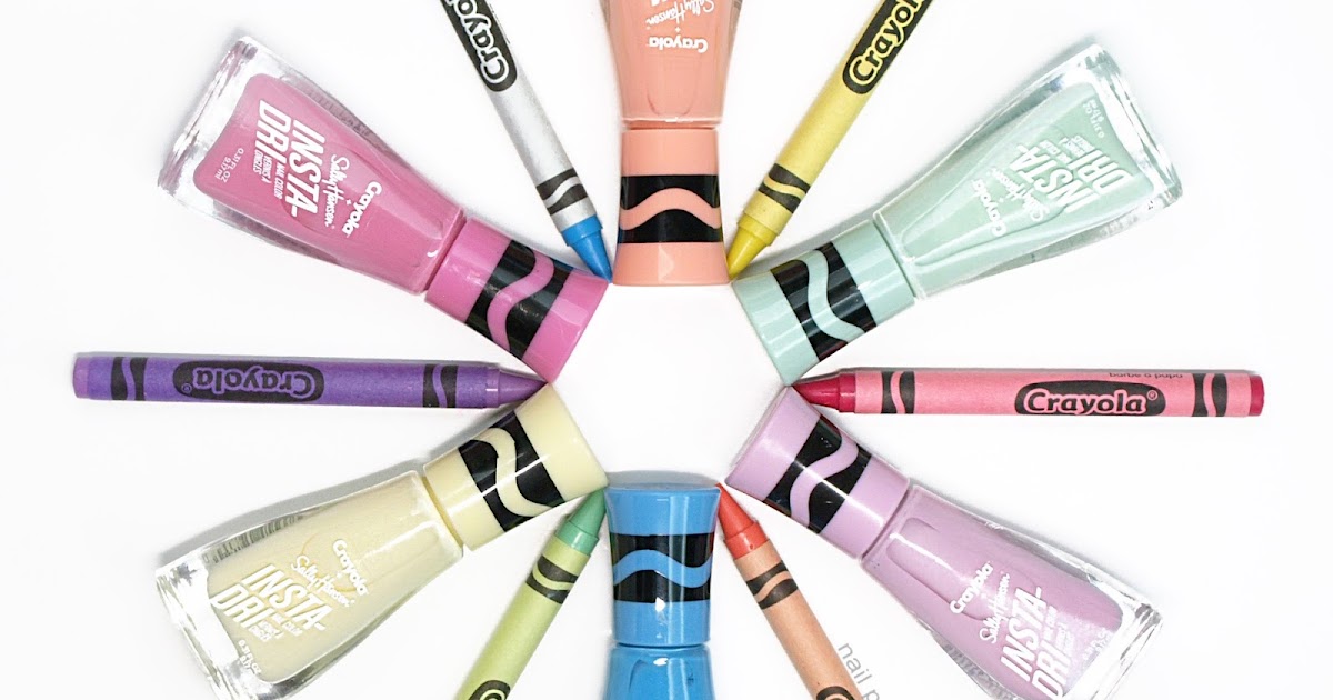 Nail Polish Society: Sally Hansen Insta-Dri + Crayola Spring Fling ...