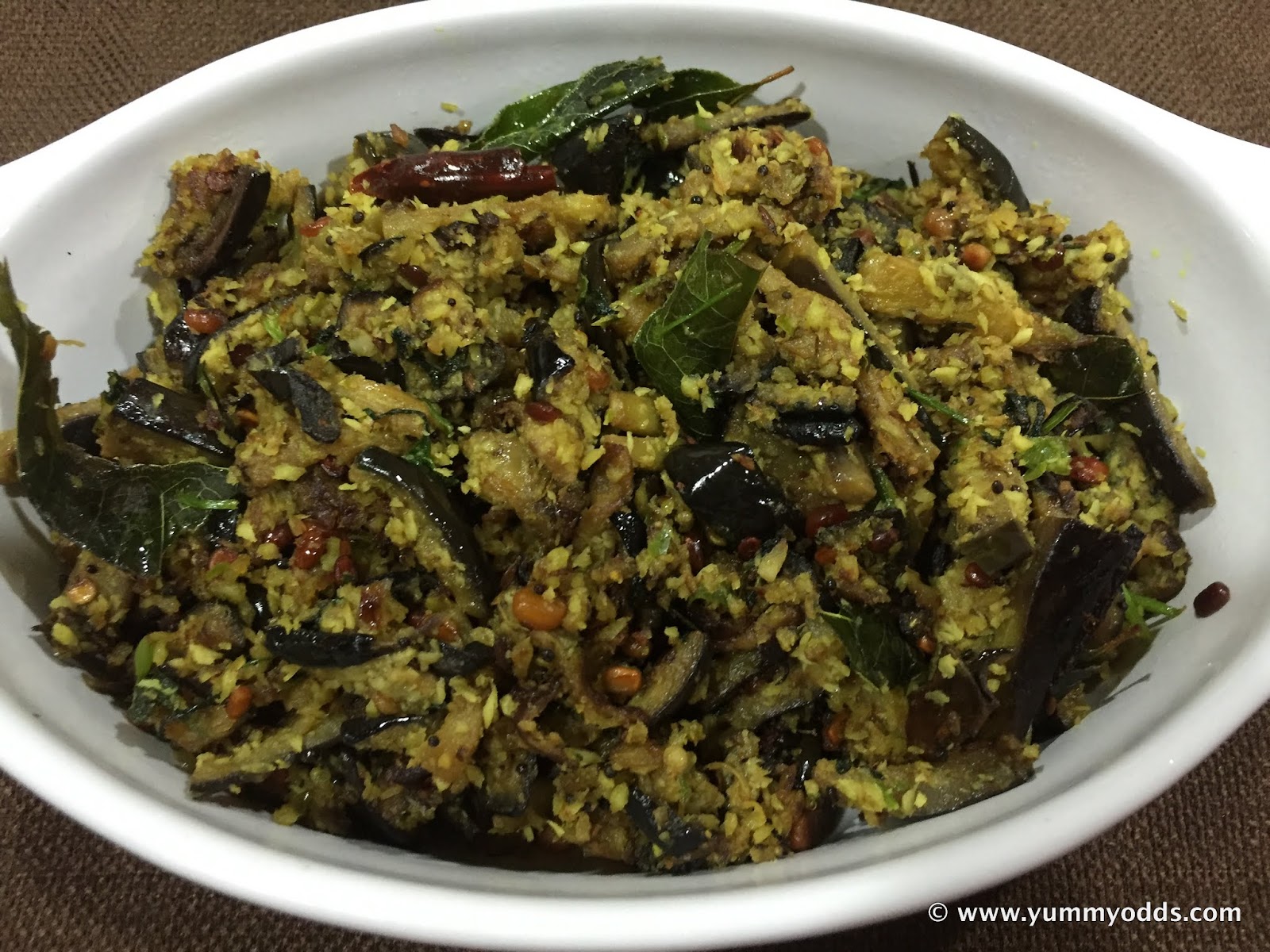 Yum! Yum! Yum!: Vankaya Vepudu w/ Kobbari Velluli Masala ~ Eggplant Fry ...
