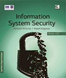 B.Tech Eight Semester Engineering Books: Information System Security Book