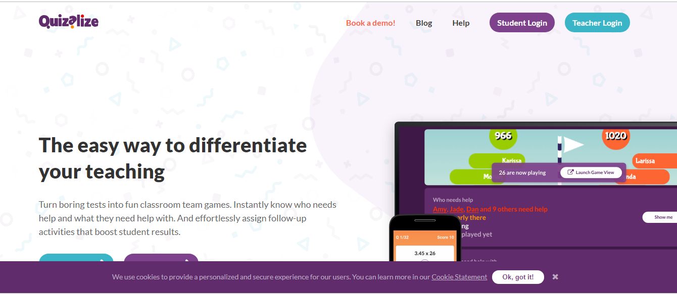 Technology Apps for Teachers : Quizalize