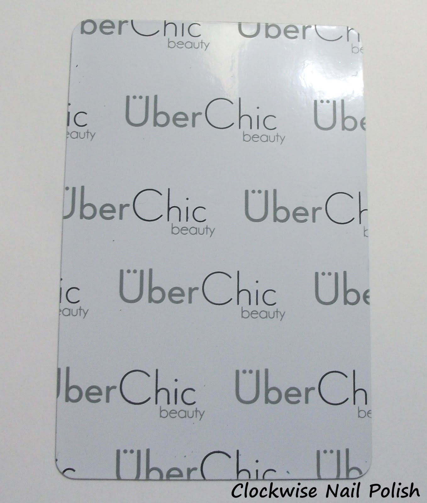 The Clockwise Nail Polish: Uber Chic Beauty 1-02 Stamping Plate Review