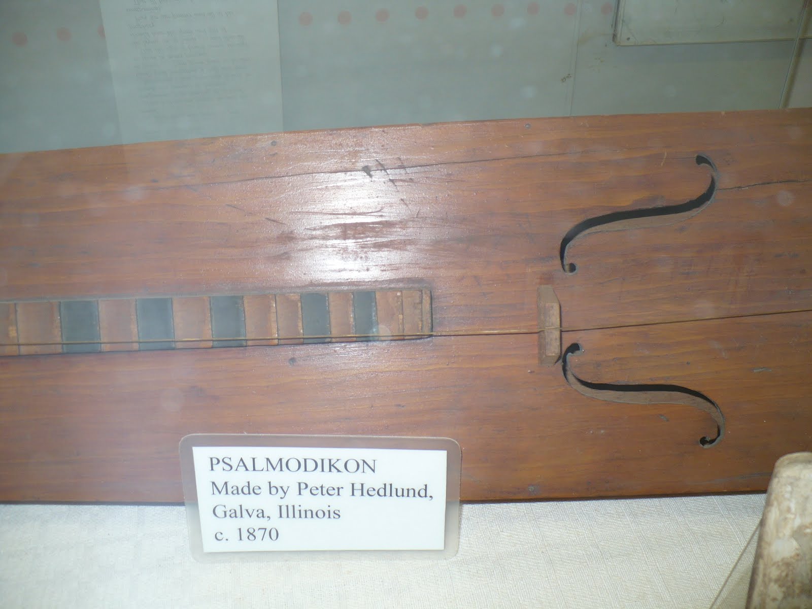 Hogfiddle: Psalmodikon in Steeple Building at Bishop Hill