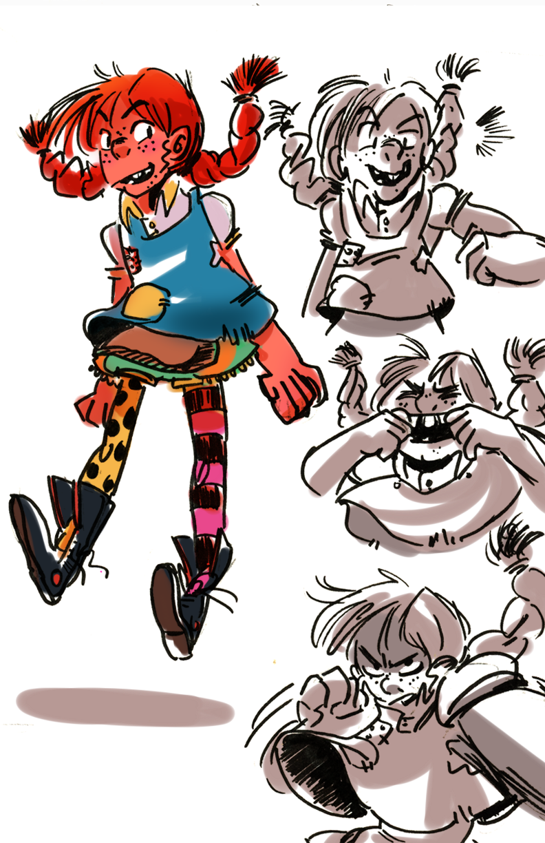 Natasha Nayo | Art and Animation: Pippi Longstockings