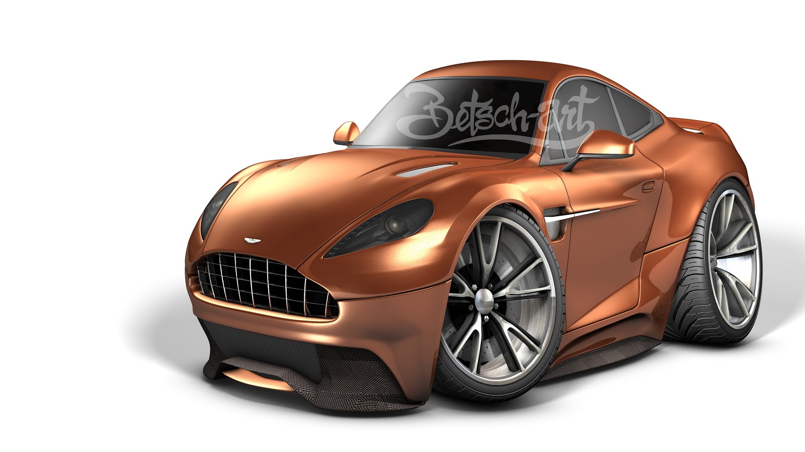 Betsch-art: Car-Toon Aston Martin Vanquish 2012
