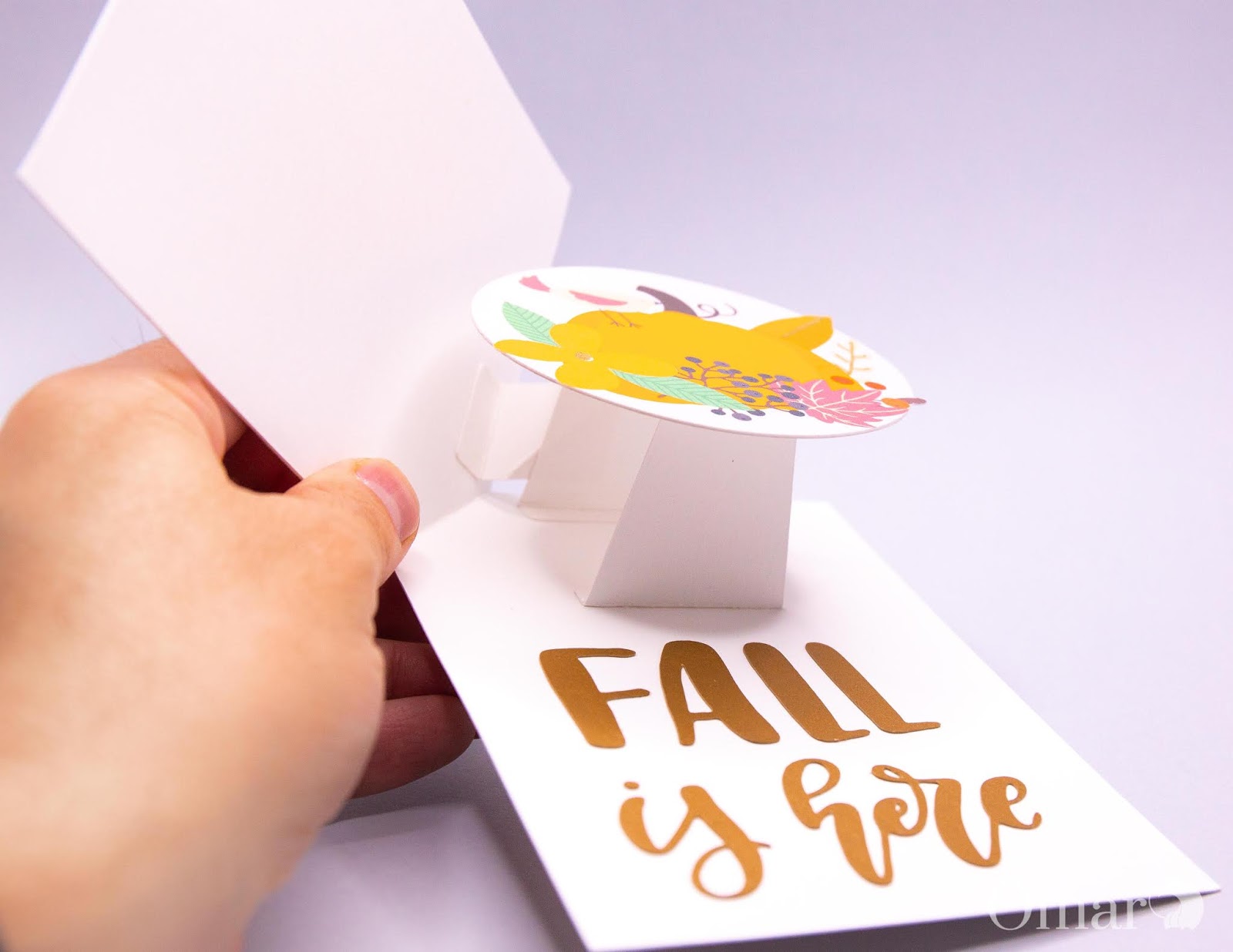 Awesome SVGs: Diagonally Opened Pop Up Card