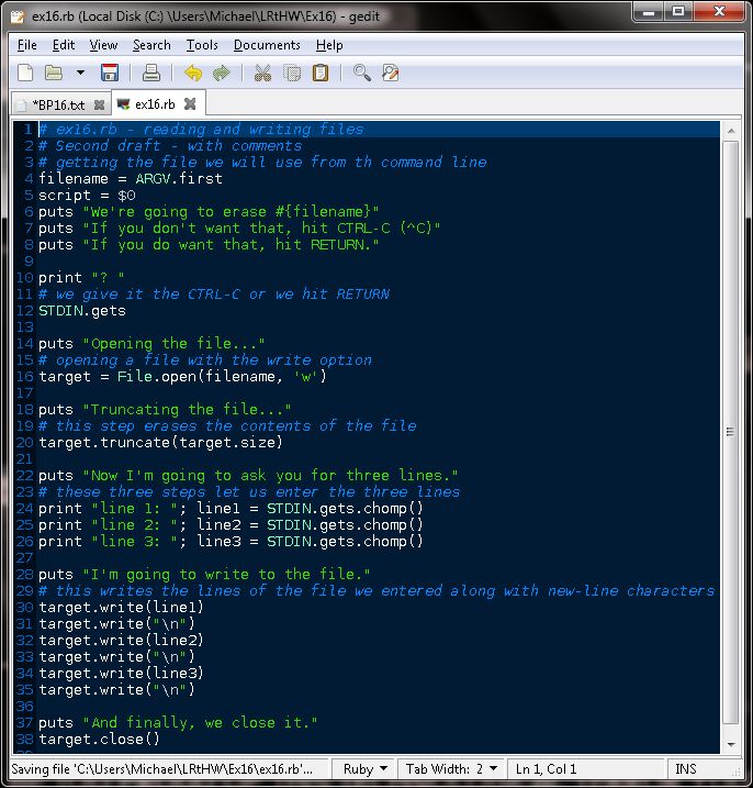 TESTHEAD: Exercise 16: Reading And Writing Files: Learn Ruby The Hard ...