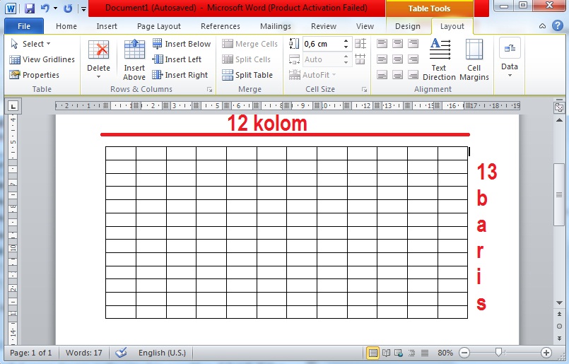 Cara Membuat Tabel di Microsoft Word dengan Mudah | Berbagi Berbagai Cara