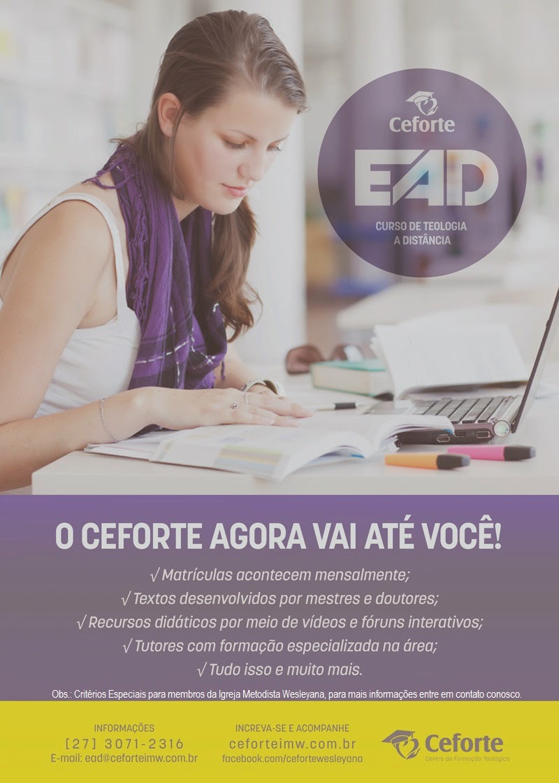 Wesleyana Itanhém: Curso Teológico CEFORTE EAD