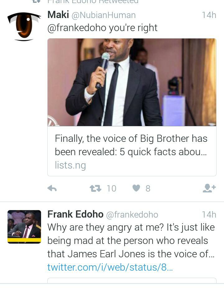 WWTBM host Frank Edoho Thinks Biggie Is Ejike Ibedilo - BIG BROTHER NAIJA