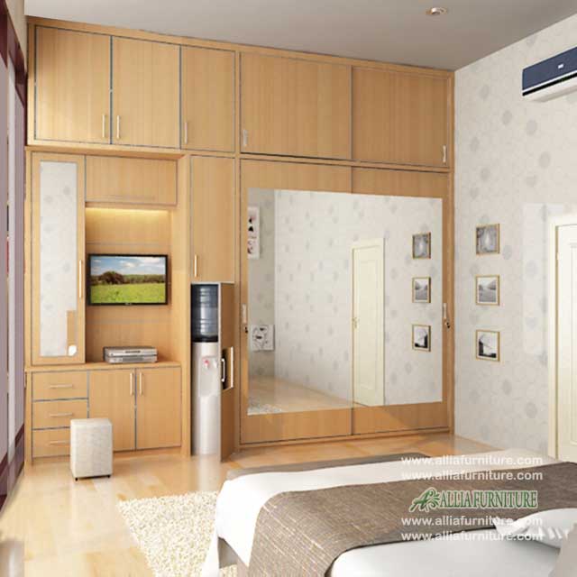 Lemari baju minimalis multifungsi xena - Allia Furniture