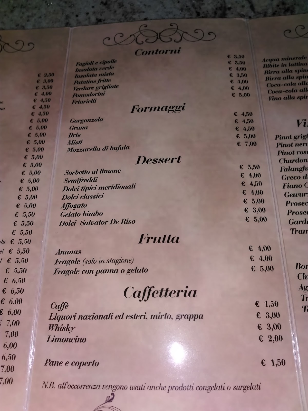 Menu e Prezzi: Ristorante Pizzeria SPACCANAPOLI a Parona (Pavia) in ...