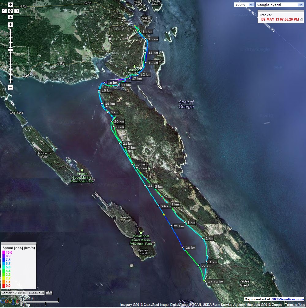 Gecko Paddler: Blackberry Point (Valdes Island) - 5 days & 4 nights