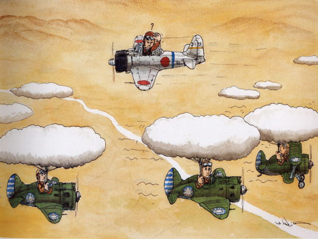 World War II Japanese "Zero Fighter" - My Cartoon