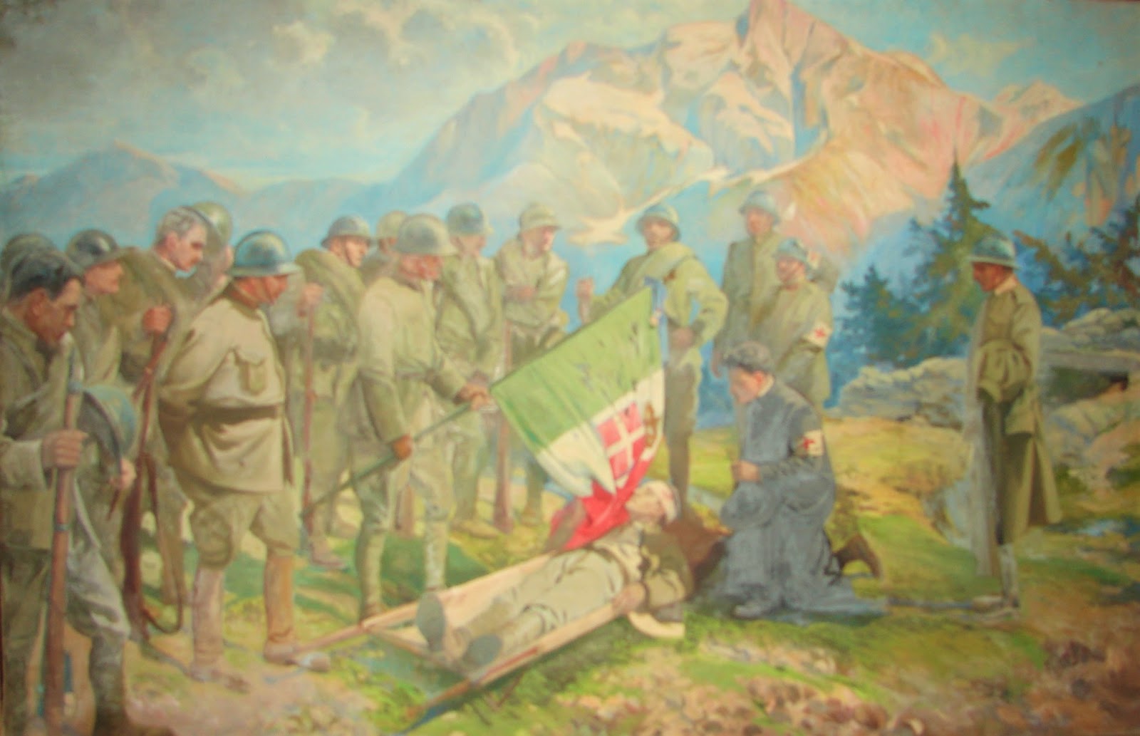 The Megalomaniac (Mwhaha): WW1 Italian paintings - enhanced